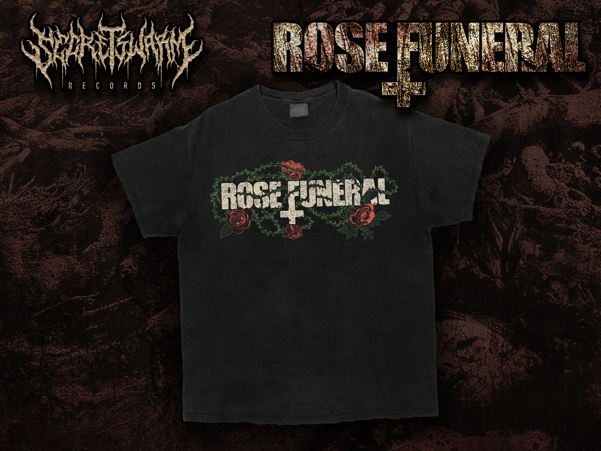 Rose Funeral Roses Tee – Secret Swarm Records